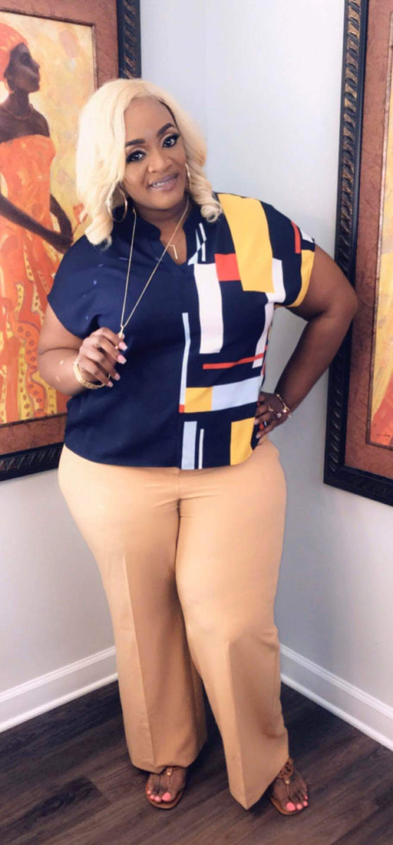 Amari Office Mix Top – Kyndrea’s Kurves